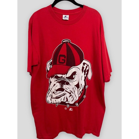 STARTER | Shirts | Uga Georgia Bulldogs Single Stitch Vintage Big Mascot Logo Front Back Large ...